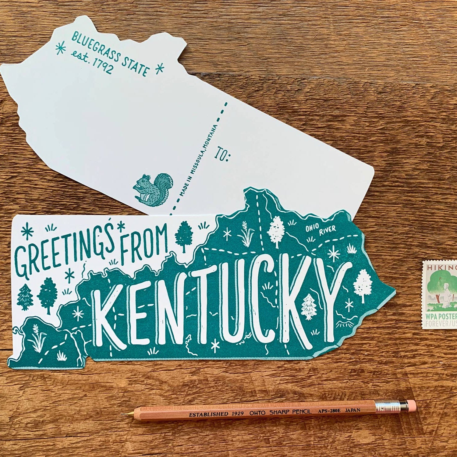 Kentucky State Postcard – Poppy & Pomelo
