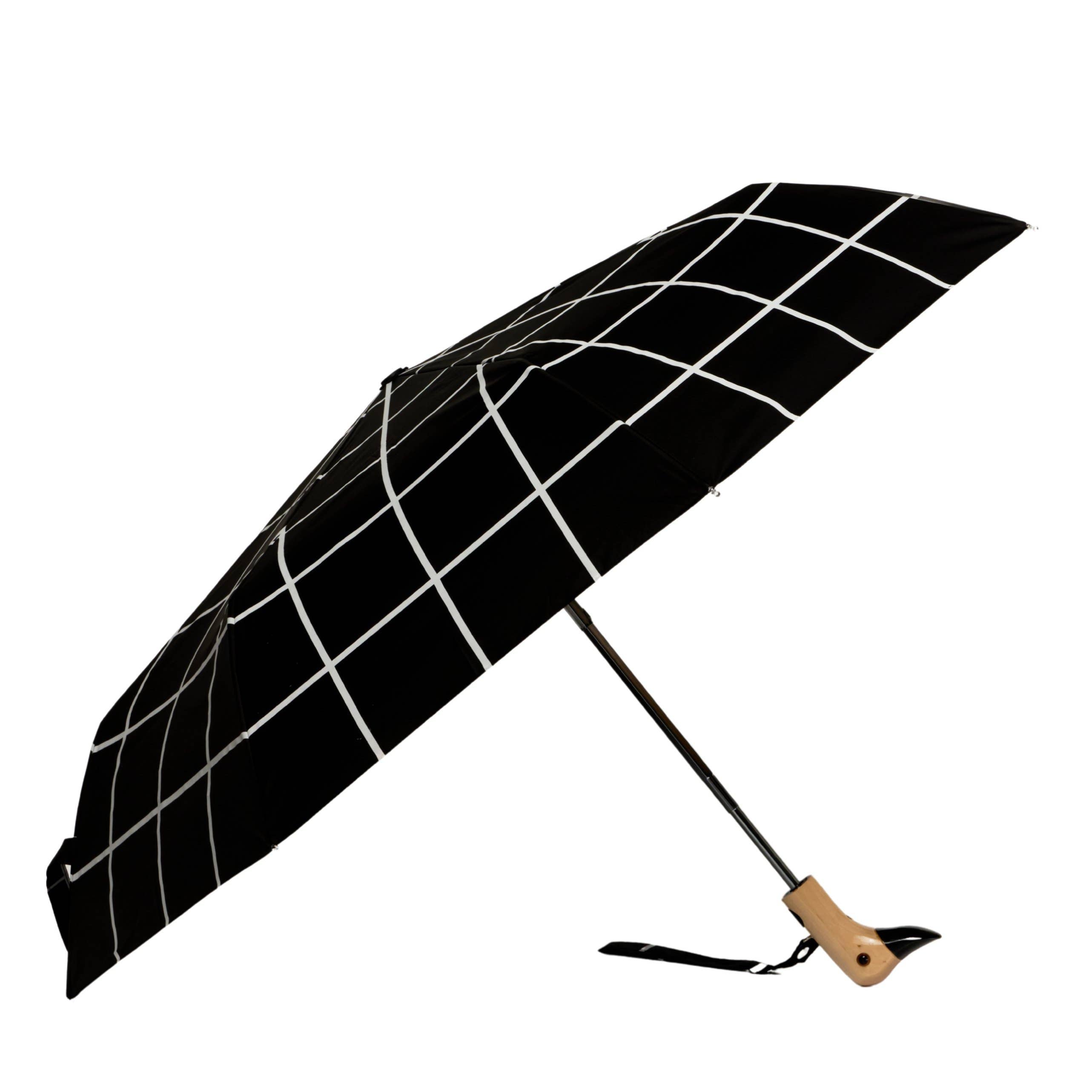 Black Grid Duckhead Umbrella – Poppy & Pomelo