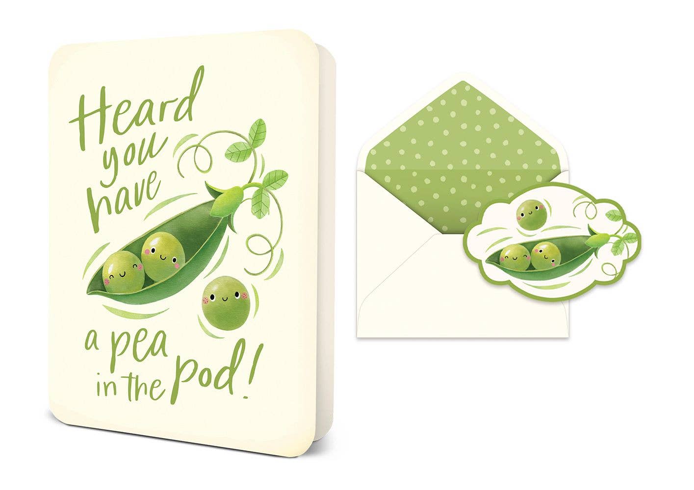 A Pea in the Pod Deluxe Greeting Card – Poppy & Pomelo